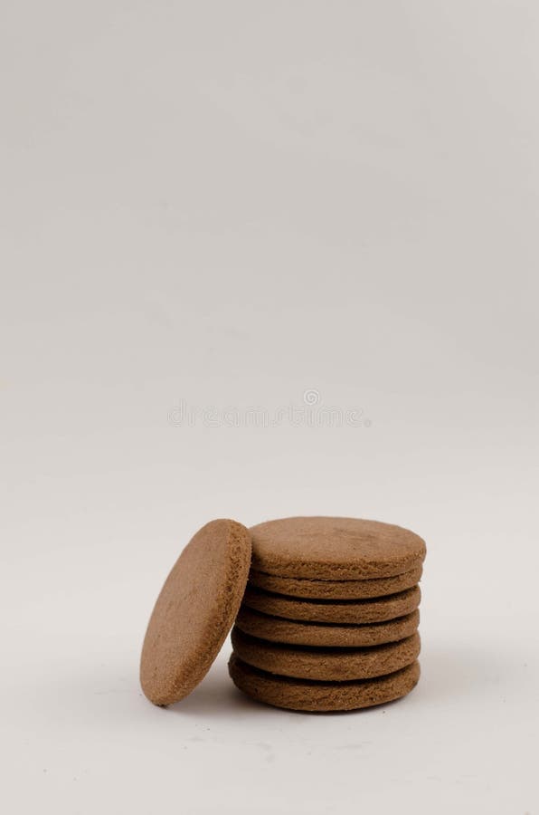 Chocolate Plain Cookies stock photo. Image of ribbon - 105096390