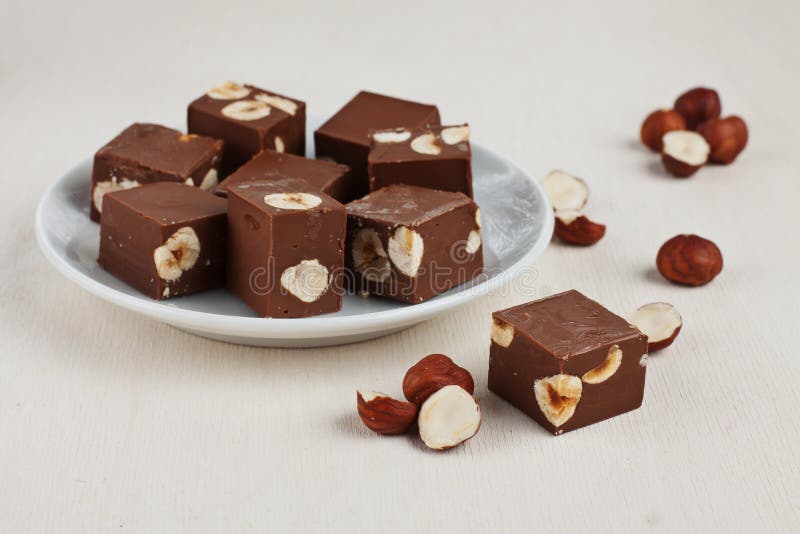 Chocolate on plate stock photo. Image of refreshment - 27999632