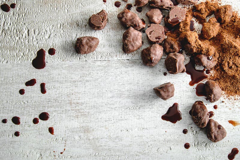Chocolate and Chocolate Powder Stock Photo - Image of delicious, cocoa ...
