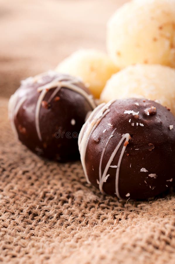 Chocolate praline stock image. Image of bunch, caramel - 31578759