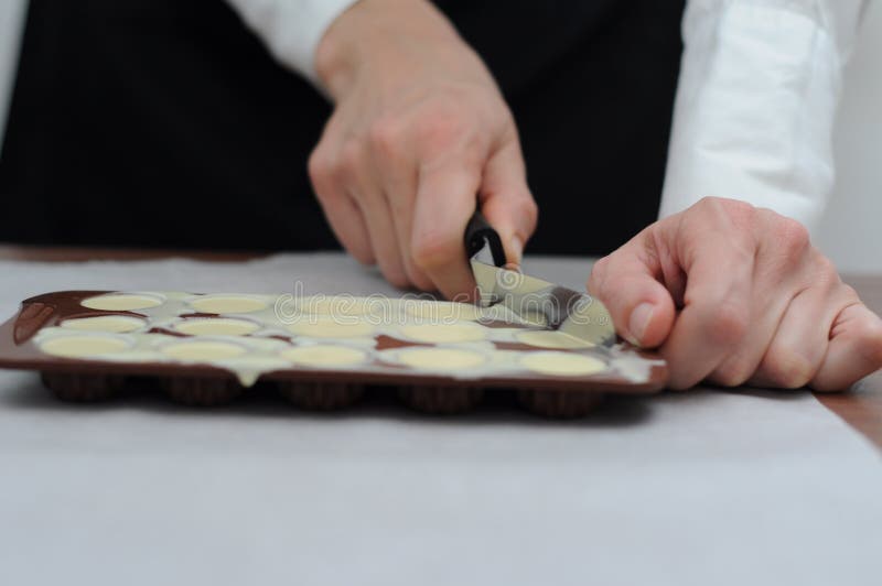 Chocolate praline stock photo. Image of handmade, filling - 61593562