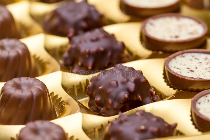 Chocolate pralines stock image. Image of luxurious, details - 27370721