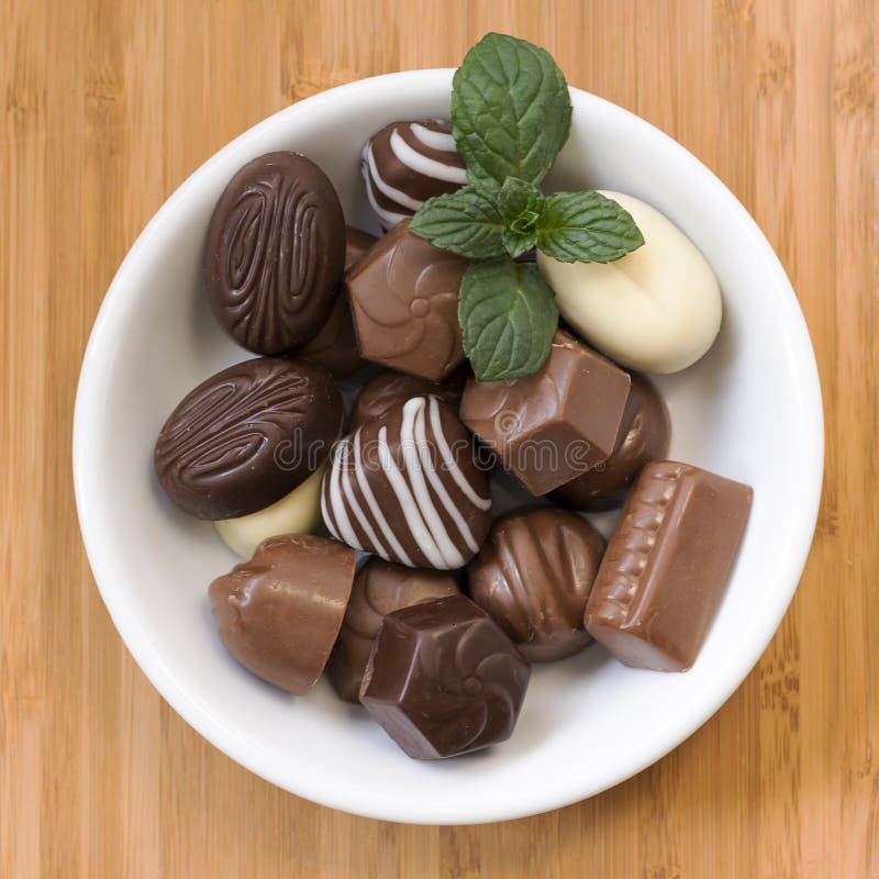 Assorted Chocolate Pralines Stock Image - Image of chocolate, pistachio ...