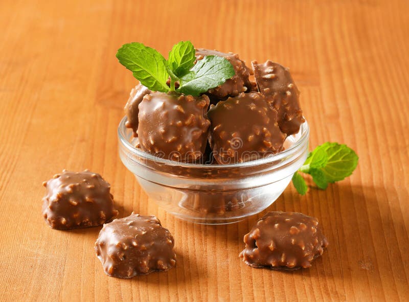 Chocolate pralines stock photo. Image of confectionery - 39370444