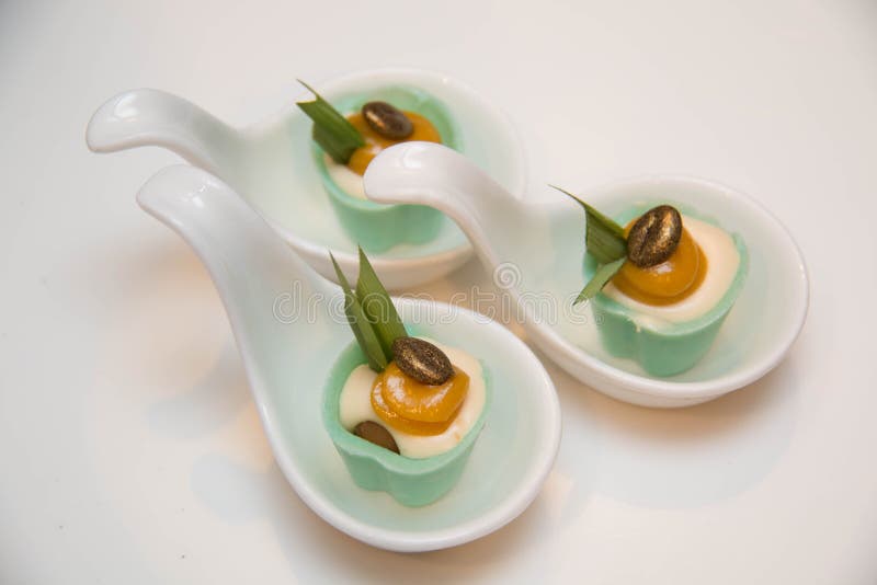 Chocolate Pralines Decorated in White Spoon Stock Image - Image of ...