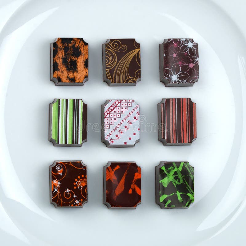 Chocolate pralines stock image. Image of birthday, deisgn - 71327411