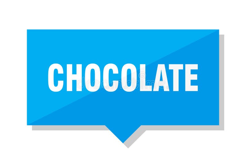 Chocolate price tag stock vector. Illustration of isolated - 119266355