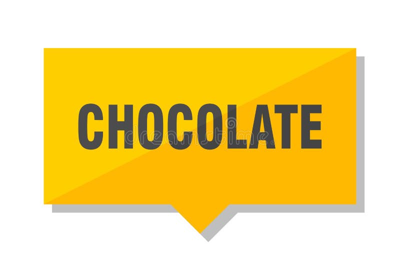 Chocolate price tag stock vector. Illustration of insignia - 118867226