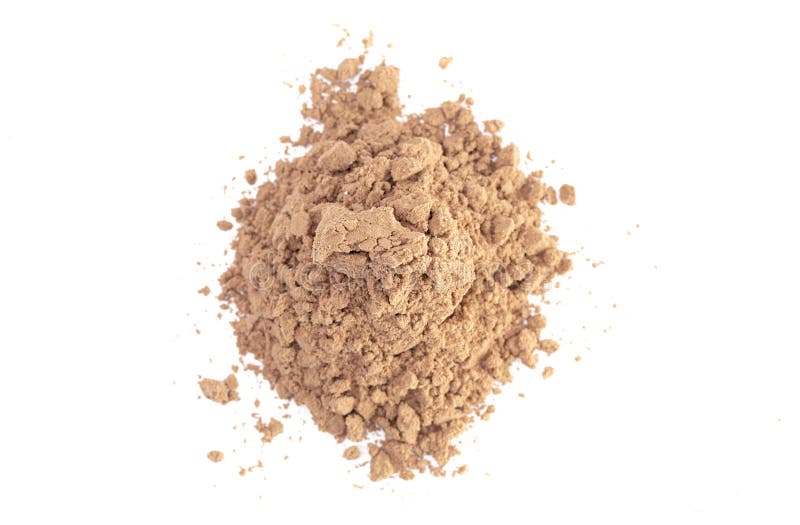A Chocolate Protein Powder Shake Isolated on a White Background Stock ...