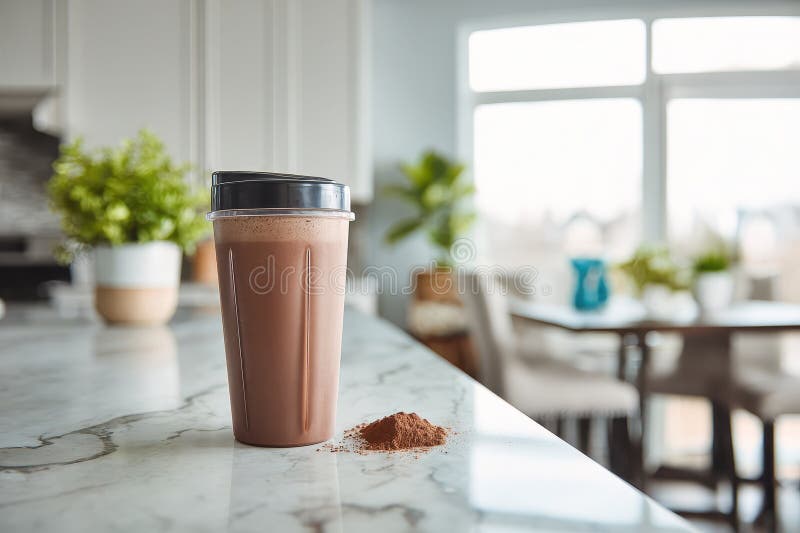 Refreshing Chocolate Protein Shake Stock Illustrations – 382 Refreshing ...