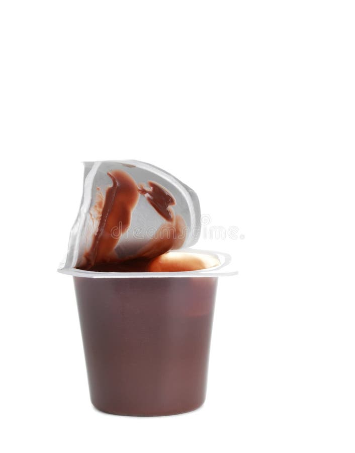Chocolate pudding stock image. Image of portion, caramel - 10205119