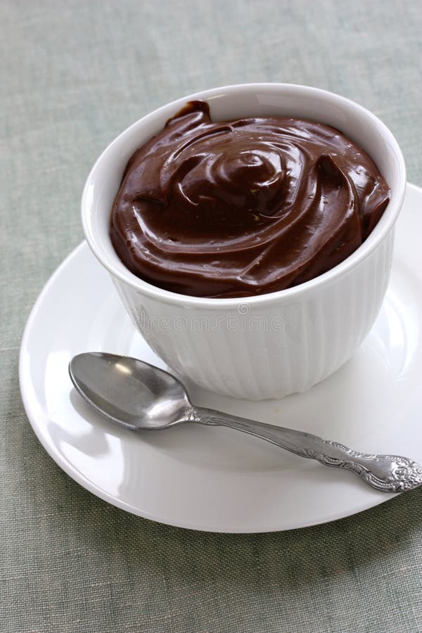 Chocolate pudding stock image. Image of swirl, food, snack - 25576475