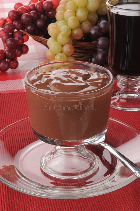 Chocolate pudding stock image. Image of whipped, dish - 35634129