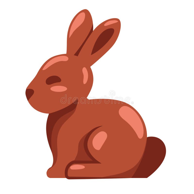 Chocolate rabbit snack stock vector. Illustration of gift - 322604729