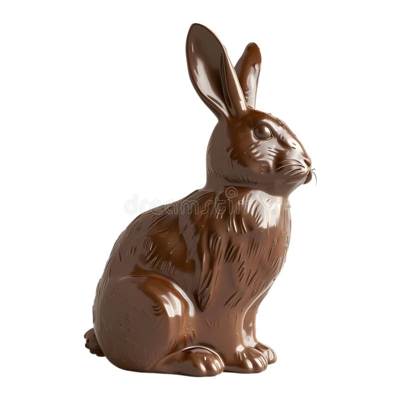 Chocolate Rabbit on Transparent Background - Ai Generated Stock ...