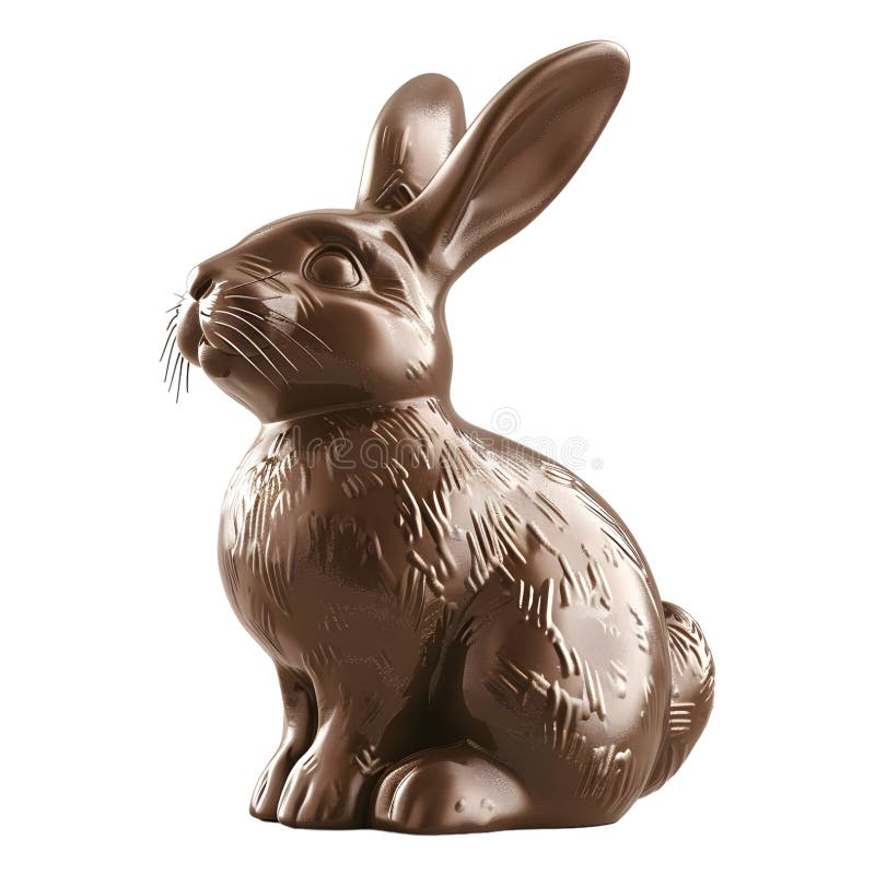 Chocolate Rabbit on Transparent Background - Ai Generated Stock ...