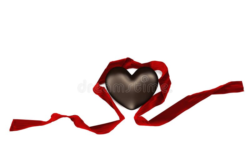 Chocolate with ribbon stock illustration. Illustration of card - 87705118