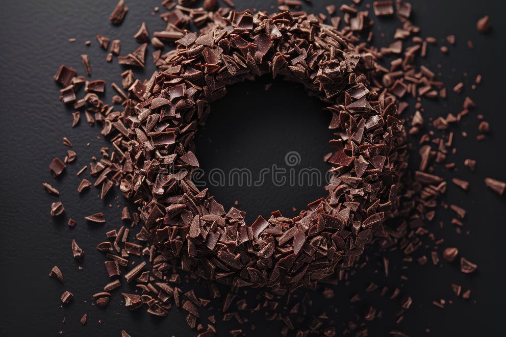 Chocolate Ring stock illustration. Illustration of powder - 317294308