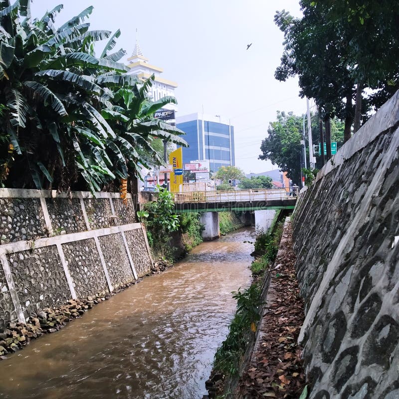 The Chocolate River in the City Stock Photo - Image of chocolate, river ...