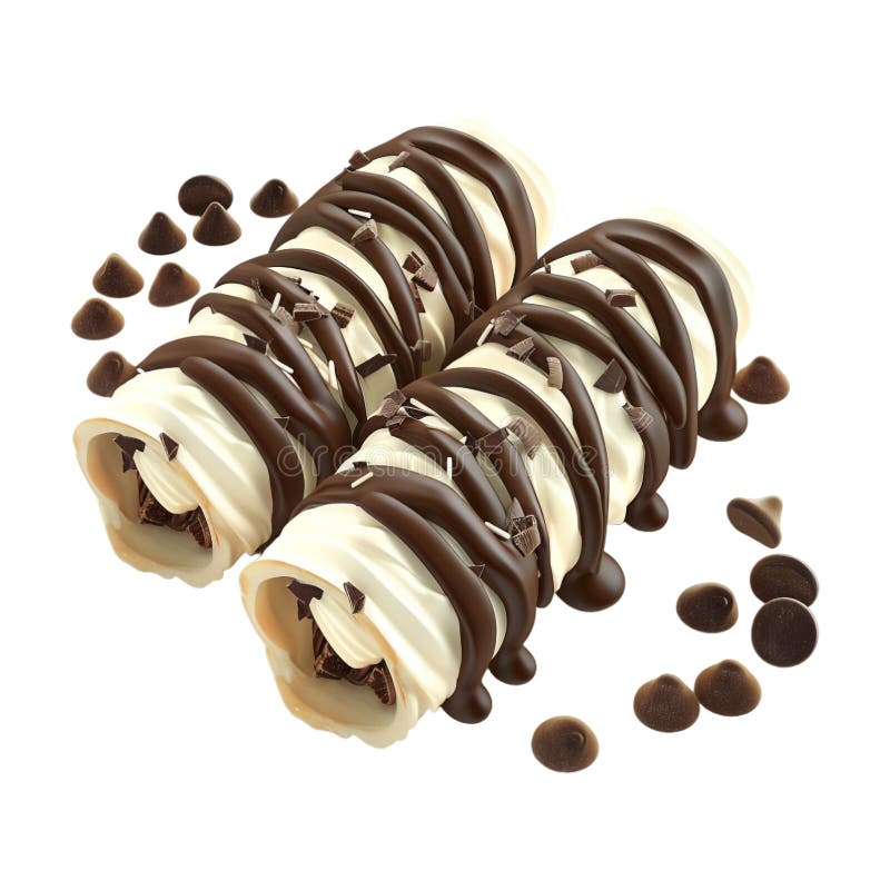 Chocolate Rolls on Transparent Background - Ai Generated Stock ...