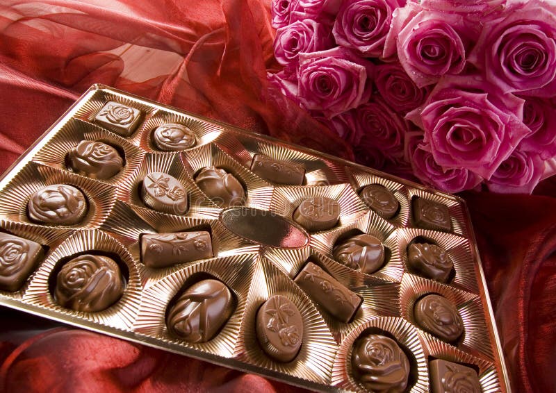 Chocolate & Roses stock image. Image of dessert, lure - 2868479