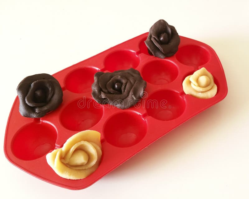 Chocolate roses stock photo. Image of homemade, beautiful - 82280946