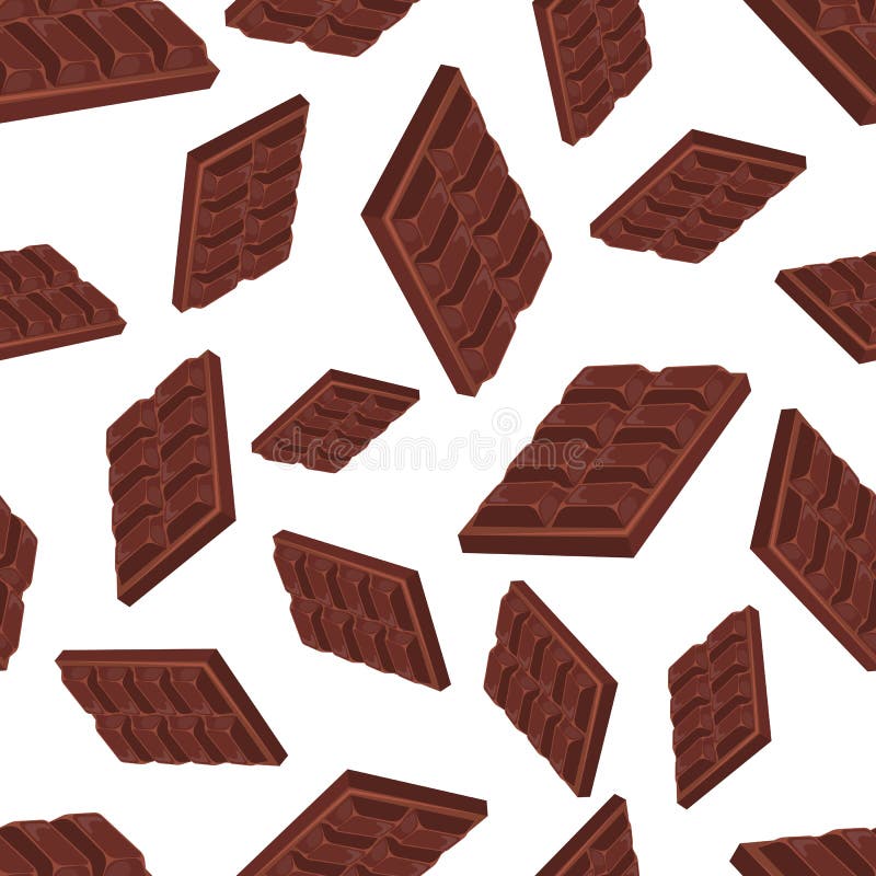 Chocolate seamless pattern stock vector. Illustration of element - 89562100
