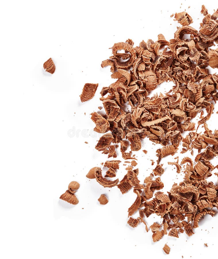 Chocolate shavings stock image. Image of roll, isolated - 48741177