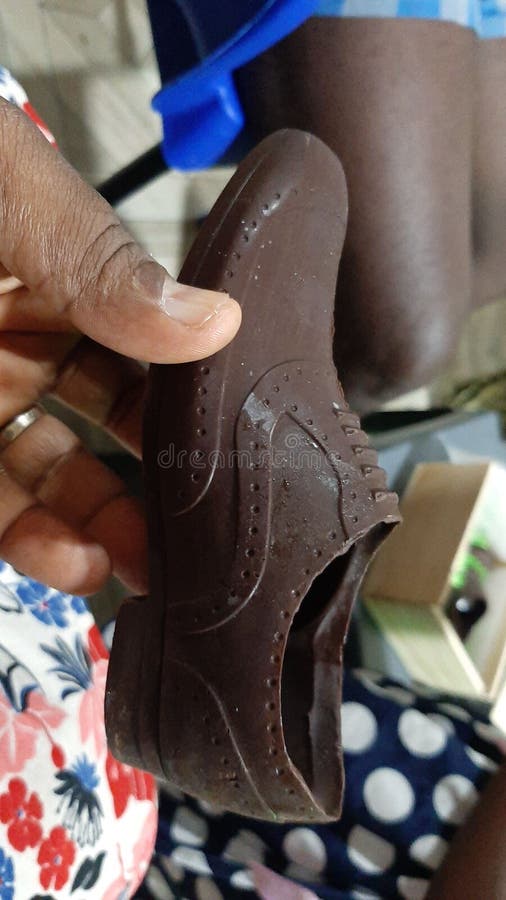 Chocolate Shoe stock photo. Image of artisan, berries - 7902252