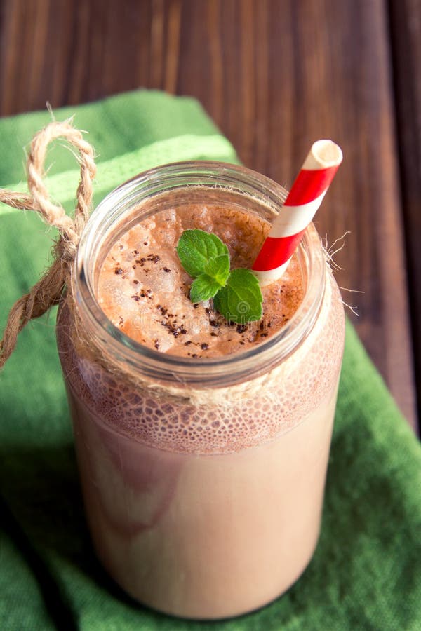 Chocolate Smoothie (milkshake) Stock Photo - Image of milkshake ...