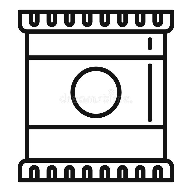 Chocolate Snack Pack Icon Outline Vector. Sweet Candy Stock ...