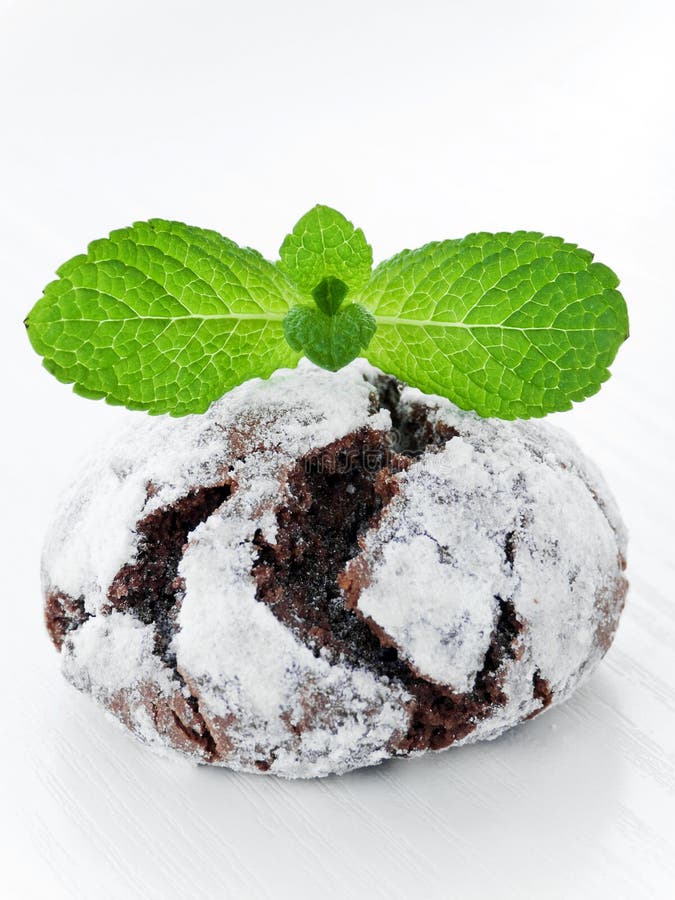 Chocolate snowcap stock image. Image of green, homemade - 18699741