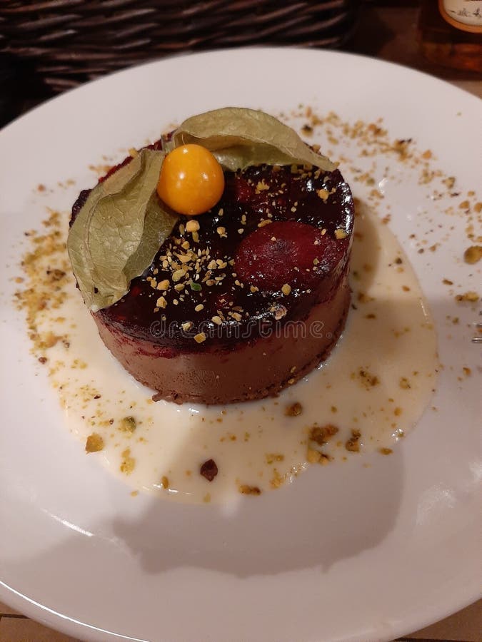 Chocolate Souffle with Raspberries Stock Image - Image of chocolate ...