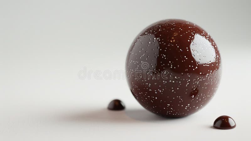 Chocolate Sphere stock illustration. Illustration of shiny - 333916129