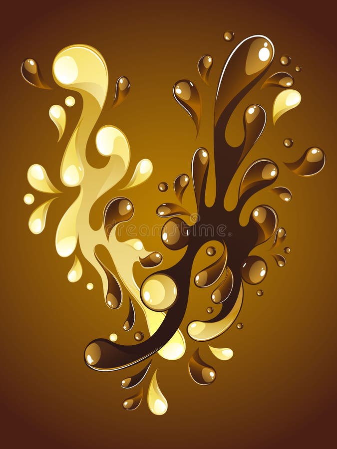 Chocolate splash stock vector. Illustration of liquid - 18011273