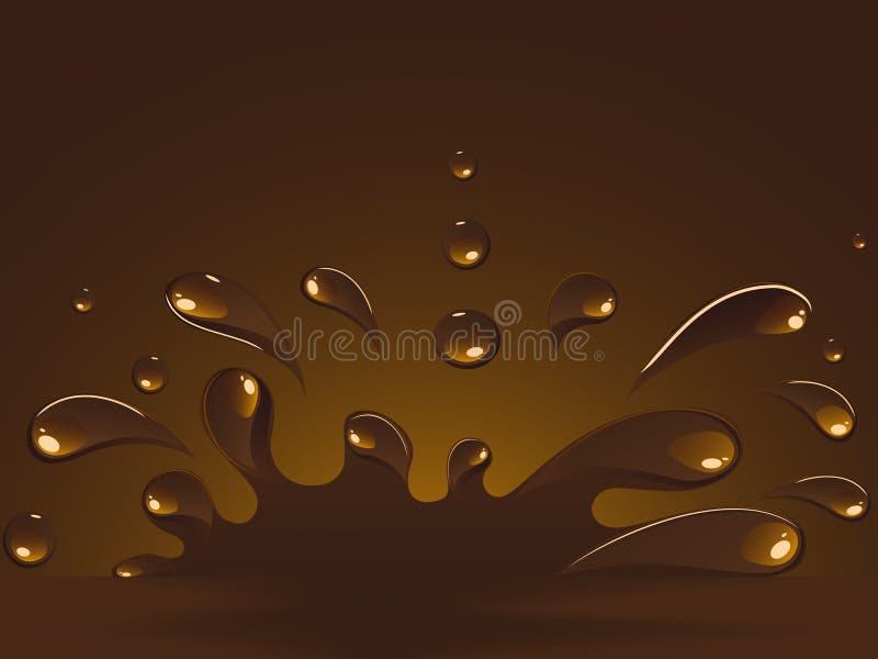 Chocolate splash stock vector. Illustration of liquid - 18011273