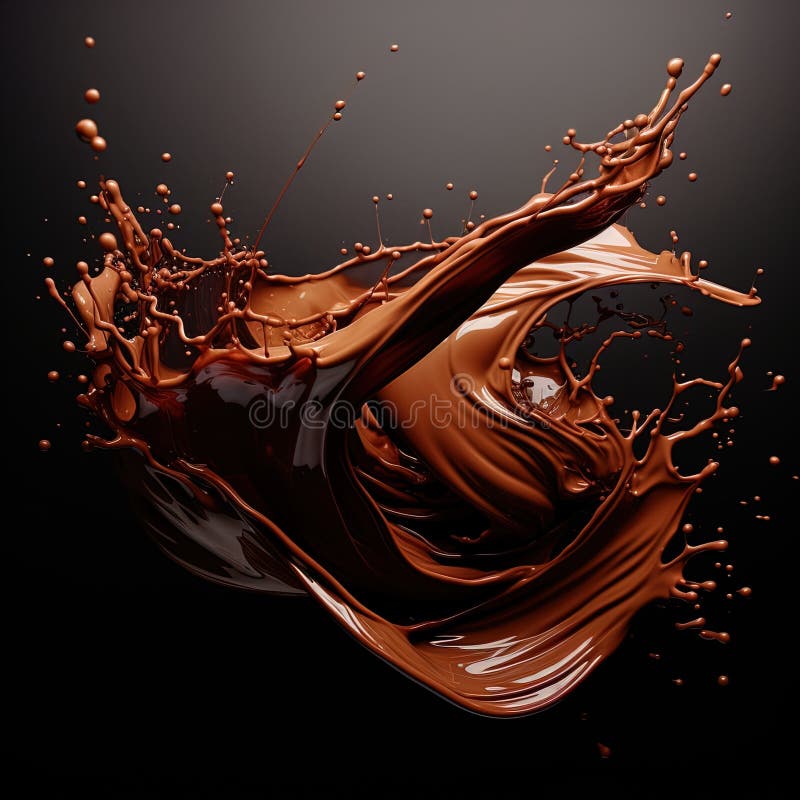 Chocolate splash. stock illustration. Illustration of great - 283836668