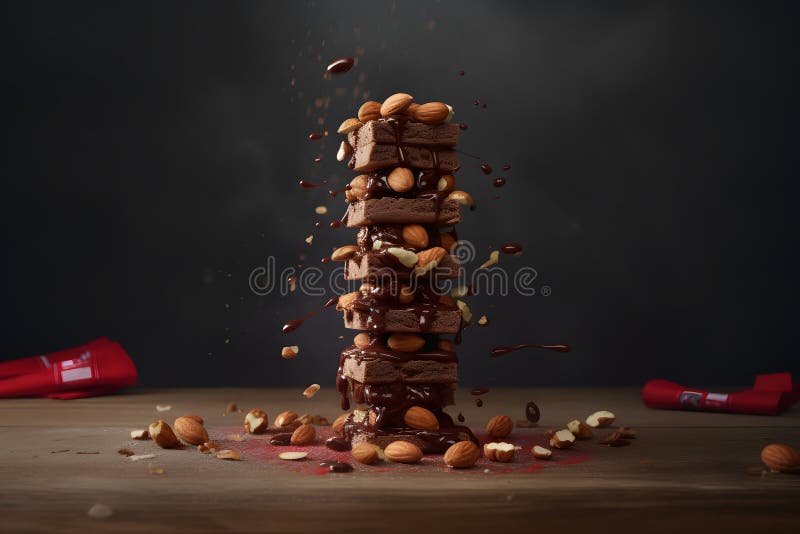 Chocolate Splash Cocoa Creative Poster. Neural Network AI Generated ...