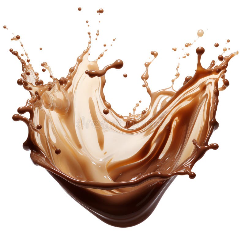 Chocolate Splash Isolated on the White Background Stock Photo - Image ...