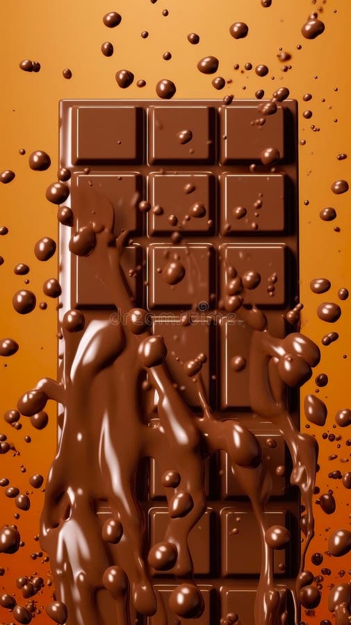 Chocolate Computer with Bonbon Keyboard Stock Illustration ...