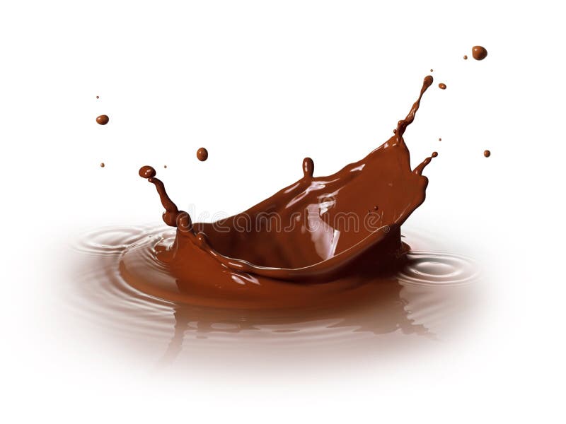 Chocolate and milk splash stock image. Image of white - 17132769