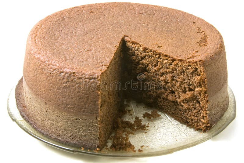 Chocolate sponge cake stock photo. Image of baked, food - 14109470