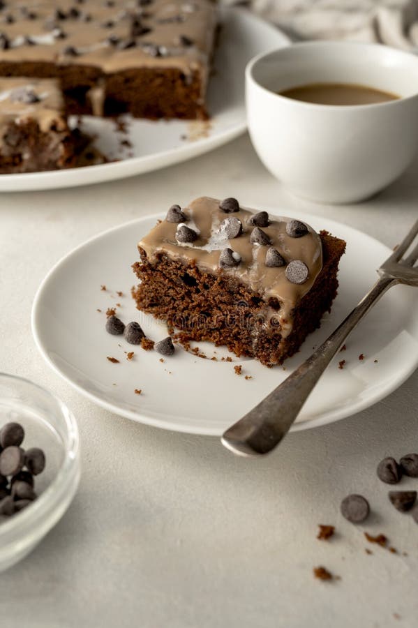 Chocolate Sponge Cake with Cream. Homemade One Pan Chocolate Cake ...