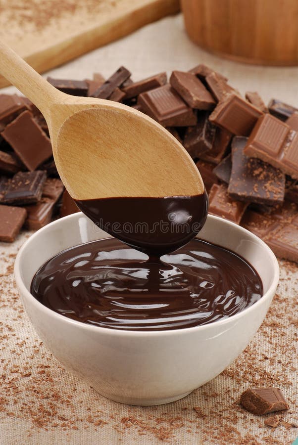 Chocolate spoon. stock photo. Image of food, candy, indulgence - 9104388