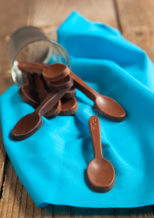 Chocolate spoons. stock photo. Image of ingredients, tasty - 31144806