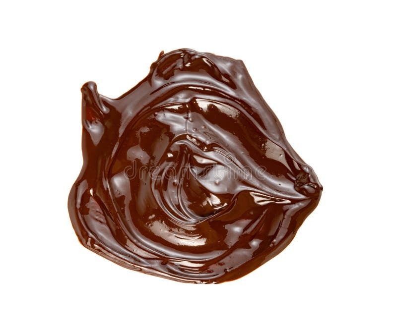 Chocolate Spread Isolated on White Background Stock Photo - Image of ...