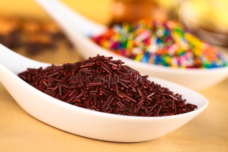 Chocolate Sprinkles stock image. Image of garnish, photograph - 21834959