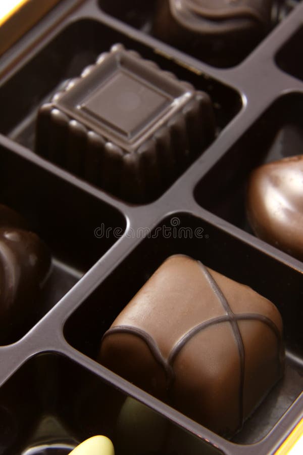Chocolate Square Truffles stock image. Image of sugarcoated - 7889739