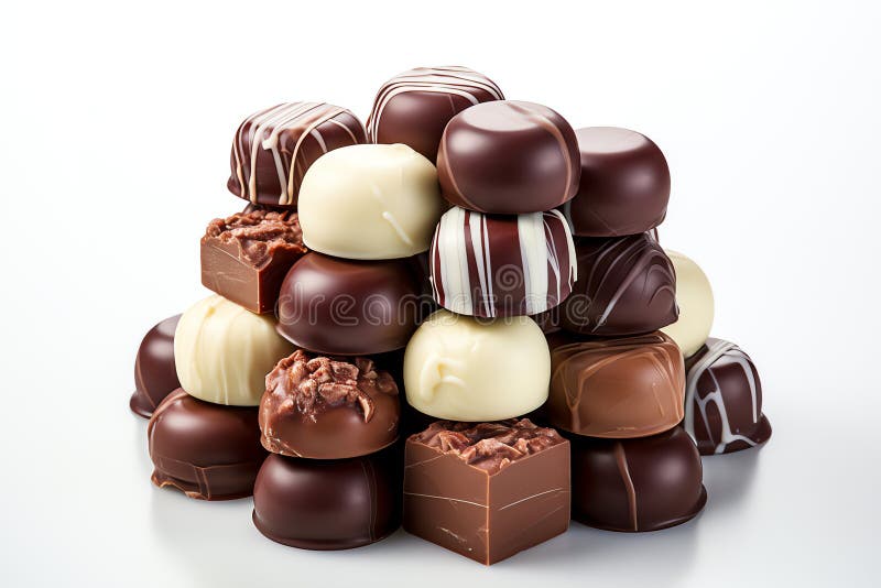 Chocolate Stack, AI Generated Stock Illustration - Illustration of ...
