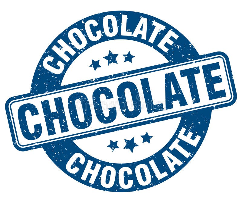 Chocolate Stamp. Chocolate Label. Round Grunge Sign Stock Vector ...